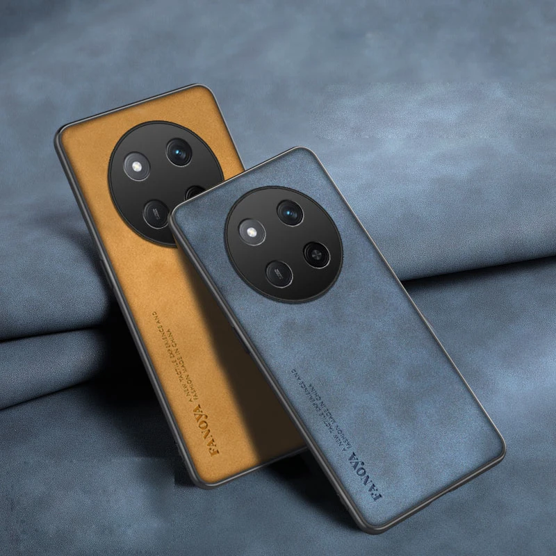 Для Honor X9c Skin Feel Противоударный кожаный чехол Мягкая задняя ...