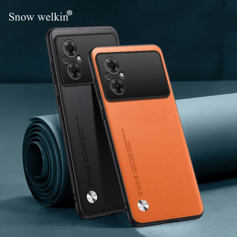 Роскошный чехол из искусственной кожи для Poco M5 противоударный ...