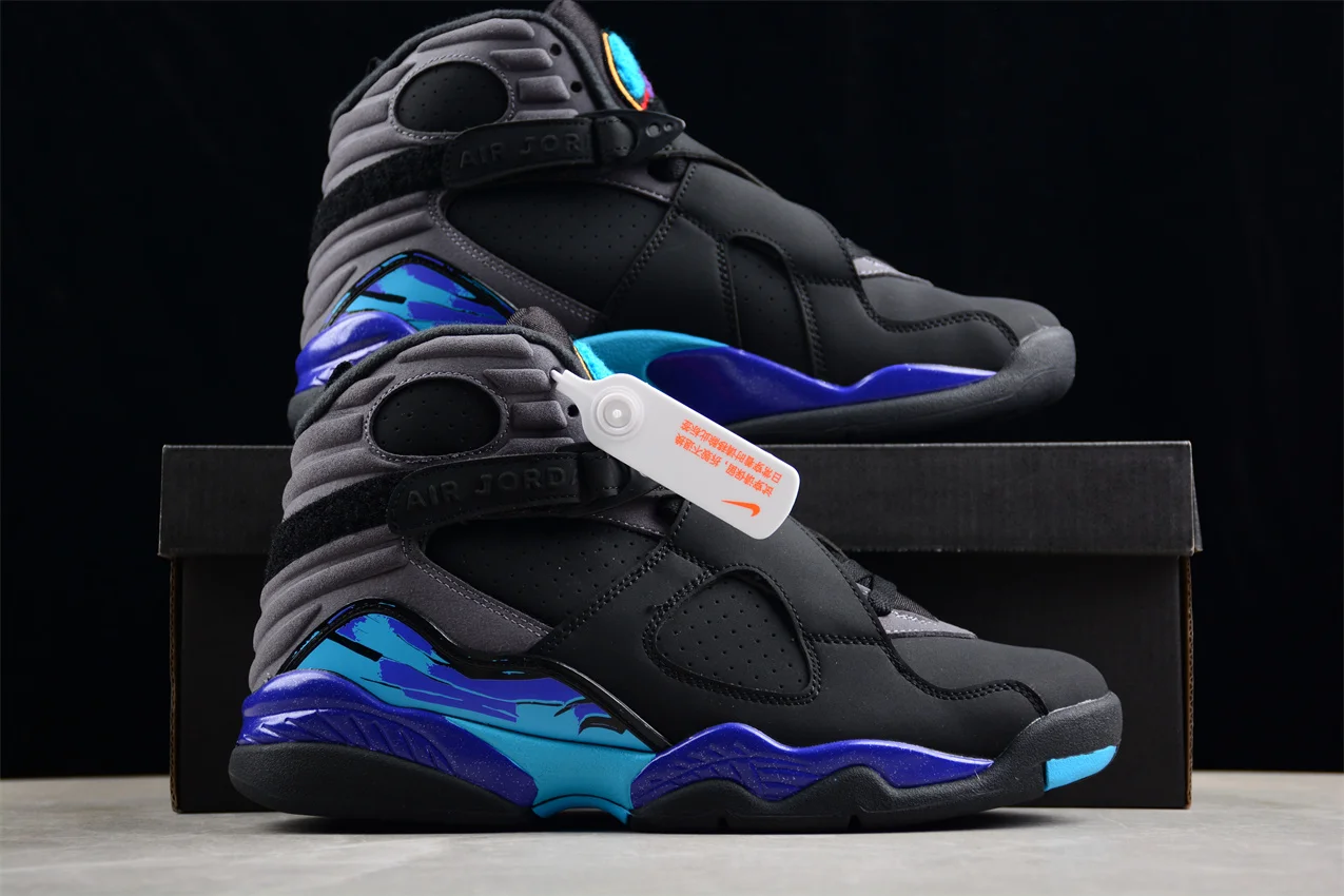 кроссовки Nike Air Jordan 8 RETRO "Aqua" AJ8 Спортивная обувь для ...