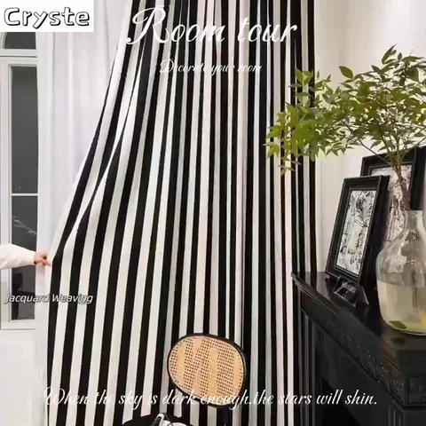 Vertical striped curtains store