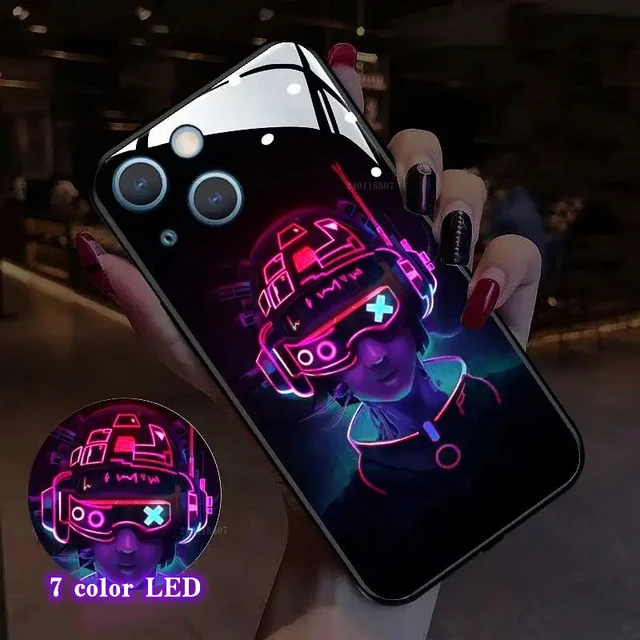 Чехол для смартфона в стиле поп-арт со светящейся светодиодной вспышкой ...