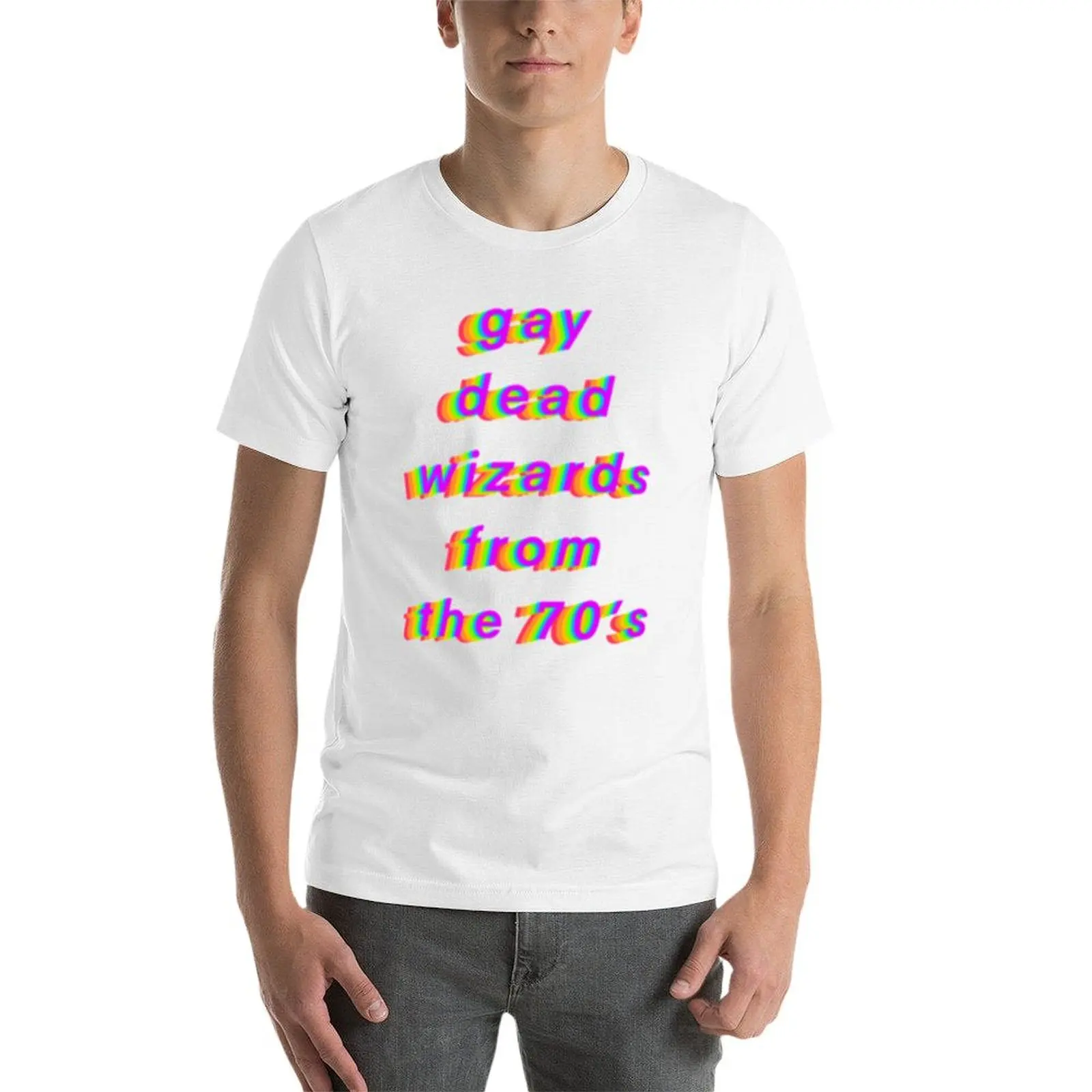 Мужские хлопковые футболки Wizards Cotton 70's Dead Anime | AliExpress