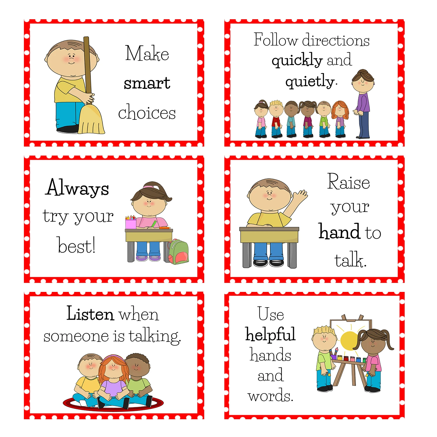 Follow Directions Quickly Clipart