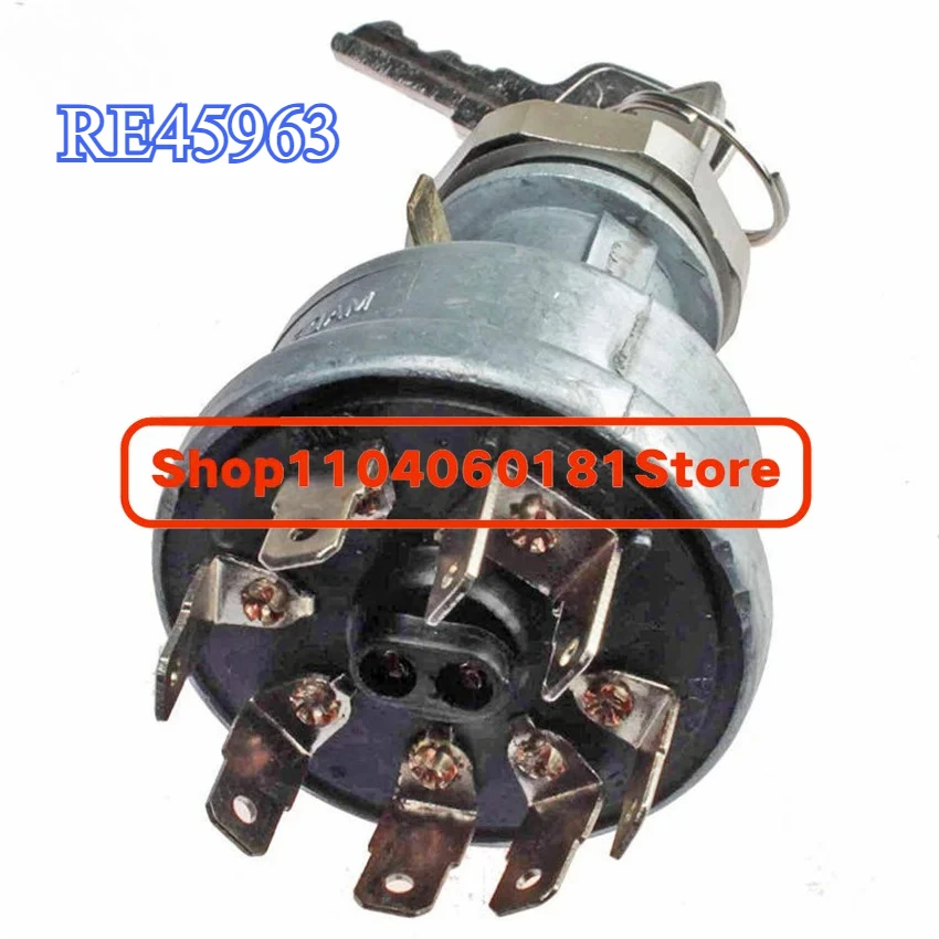 RE45963 Выключатель зажигания с 2 ключами, подходящий для JD 5200 5300 ...