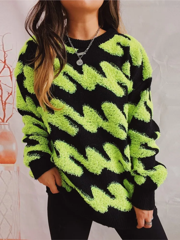 Женский вязаный свитер owner girl | AliExpress