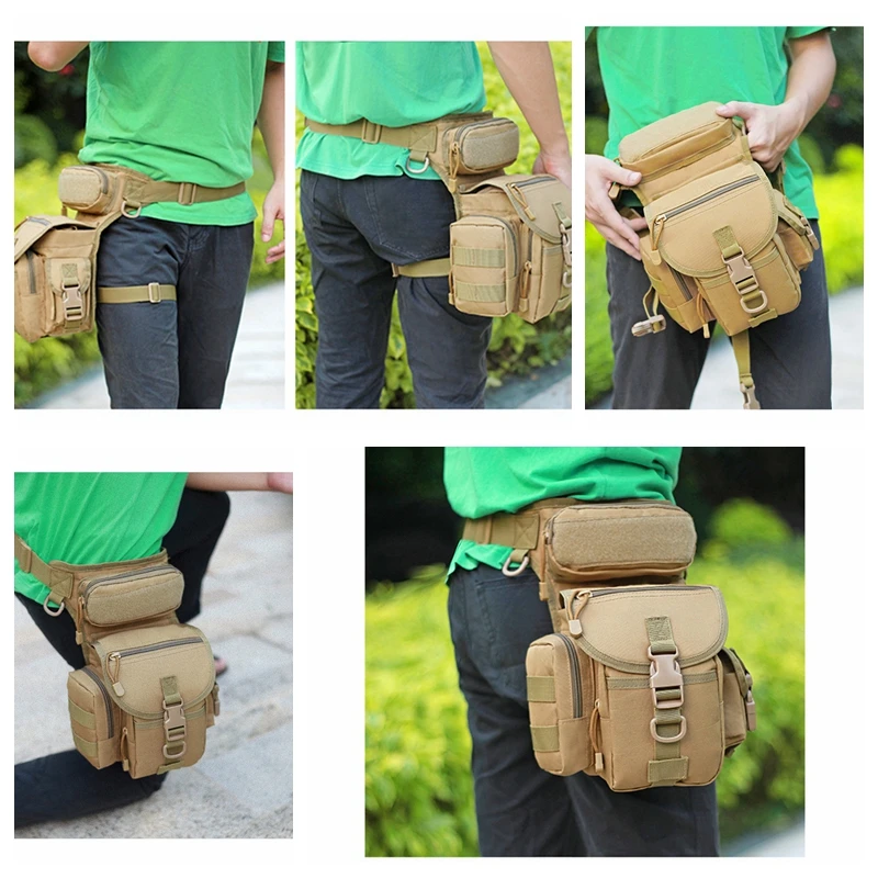 Multi-Purpose Tactical Drop Leg Bag Tool Fanny Thigh Pack Leg Rig ...