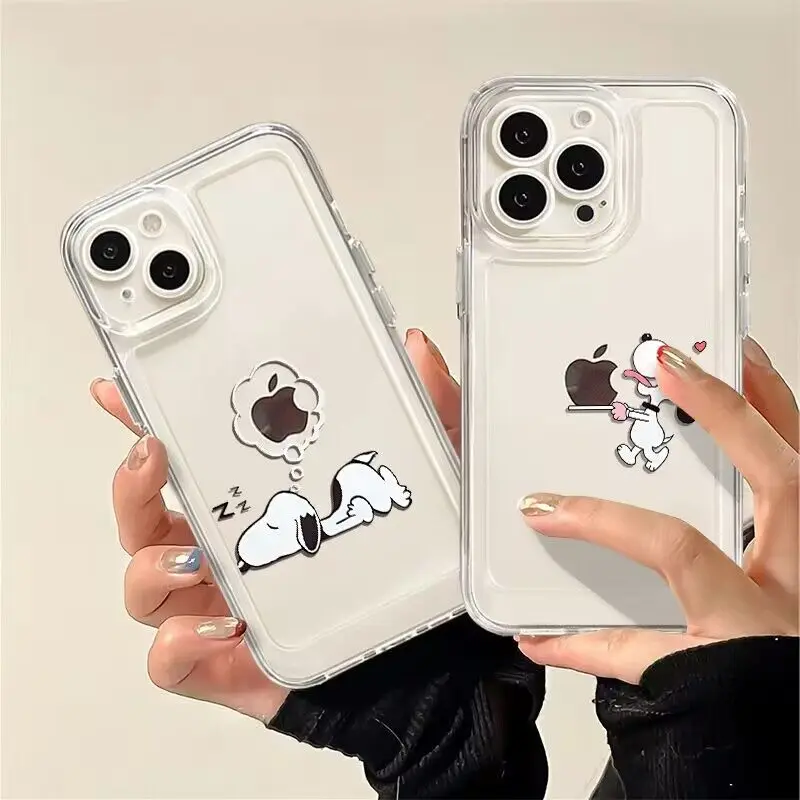 Lovely Snoopy Case For INFINIX HOT 50 40i 30I 40 Pro 12 30 20 10 Play 30 10 Play Pova 4 5 6 Pro ...