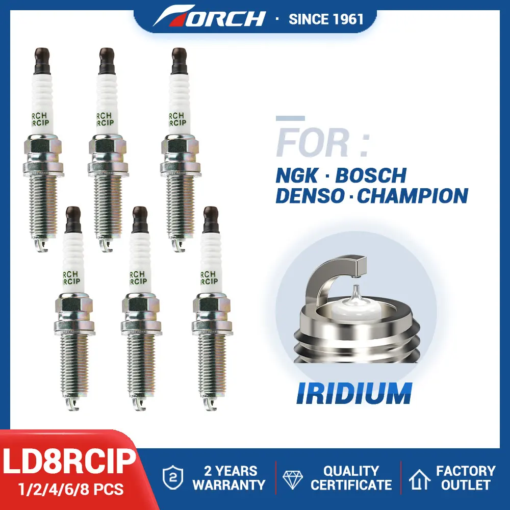 1-8 шт. иридиевые платиновые свечи TORCH LD8RCIP OE224 5511695670 ...
