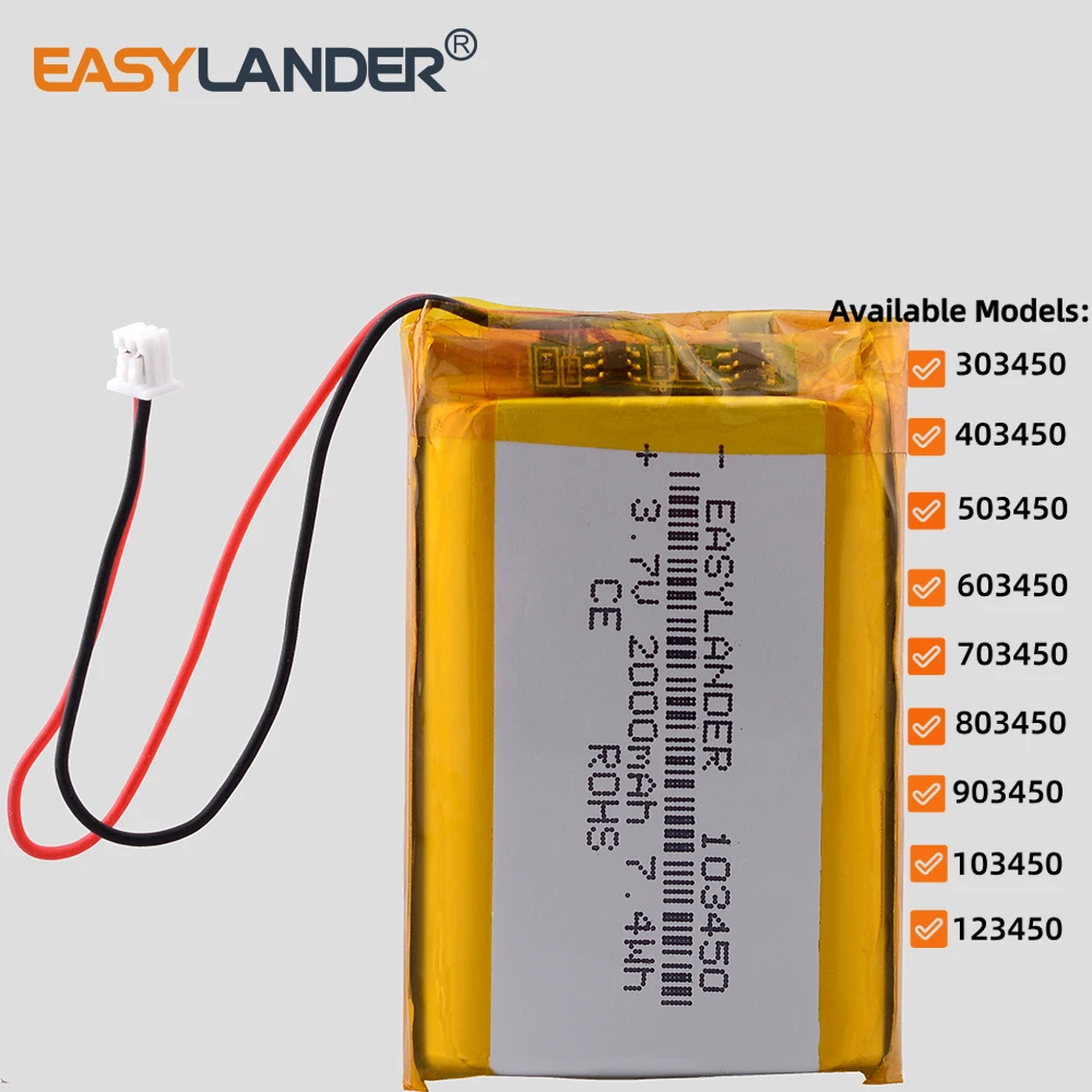 Easylander Литий-полимерный аккумулятор 3.7В 1200 мАч | AliExpress