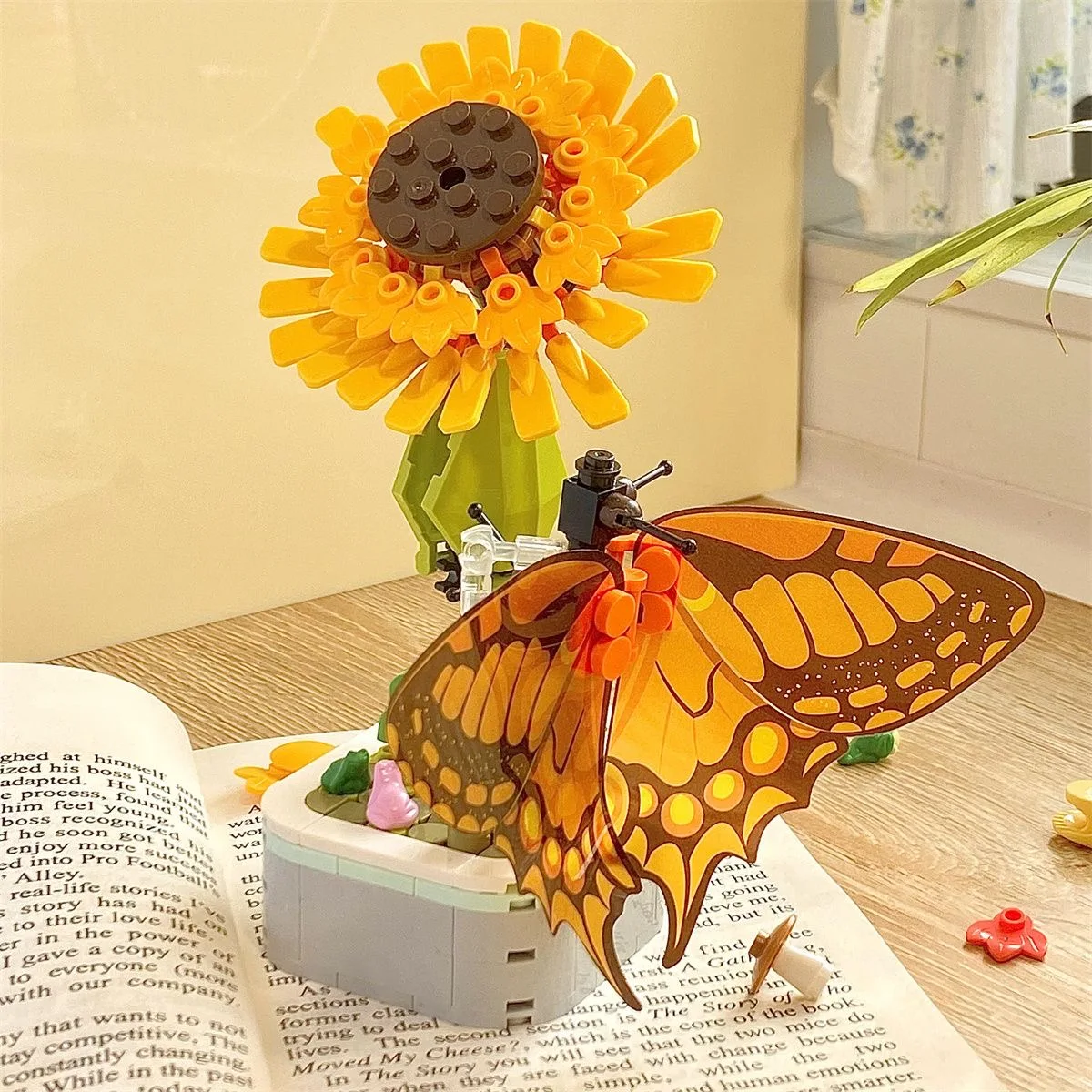 Конструктор из пластика "Цветочный аниме", 100+ деталей | AliExpress