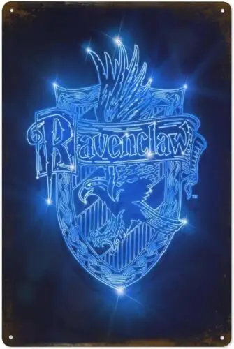Ravenclaw Neon Metal Tin Sign Poster Painting Sign Wall Vintage Art ...