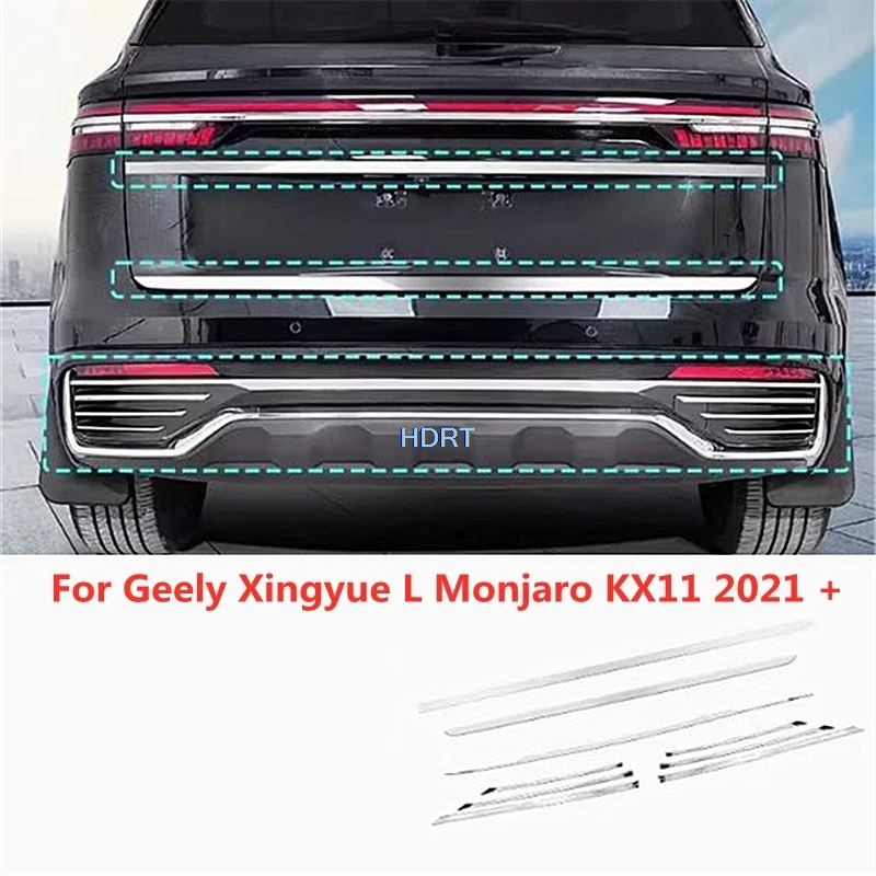 Аксессуары для внешних наклеек для Geely Xingyue L Monjaro KX11 2021 + задний бампер багажника ...