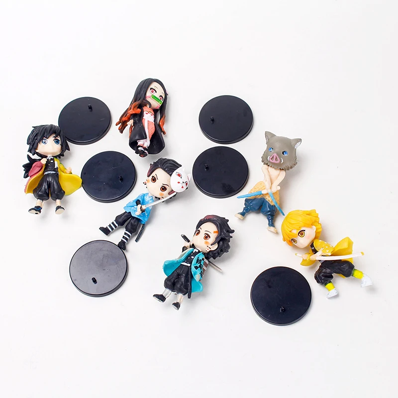 Anime PVC Action Figure Nezuko Tanjirou Shinobu Zenitsu Hashibira ...