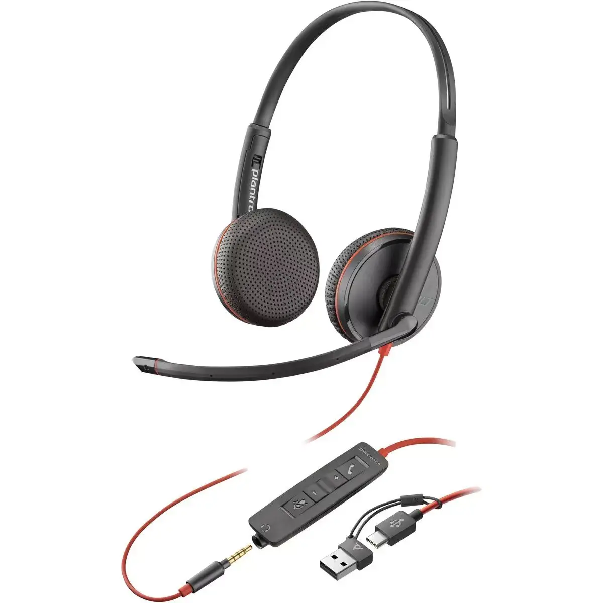 Оригинальная гарнитура Plantronics Blackwire C3225 3,5 мм + USB-C/A ...