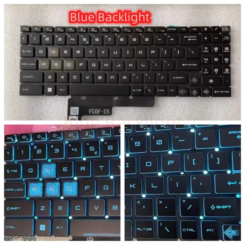 Новинка для MSI Raider GE78 HX 13VI 13VH 13VG MS-17S1 Голубая подсветка ...