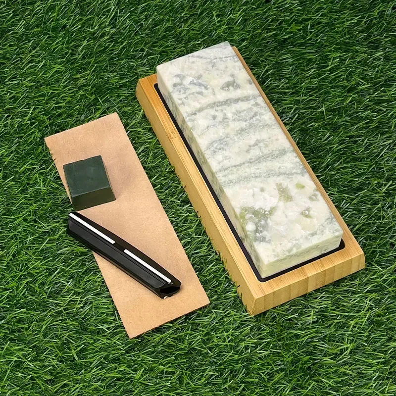 Large Size Polishing Sharpening Stone,with bamboo base,Grit 10000#/8000 ...