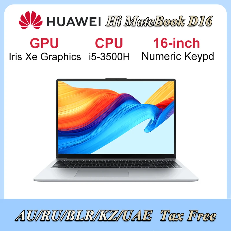 Ноутбук Huawei MateBook D16, 16", 16ГБ/1ТБ, i5-13500H, Integrated ...