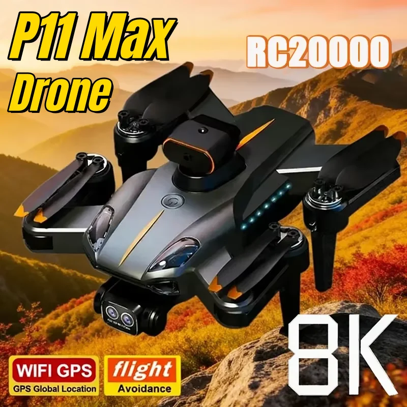 Новый дрон P11 Max с GPS, 8K HD, 5G, профессиональная аэрофотосъемка ...