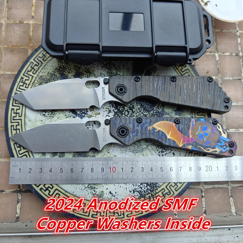 JUFULE анодированная титановая ручка SMF Carve Strider AUS10 Tanto ...