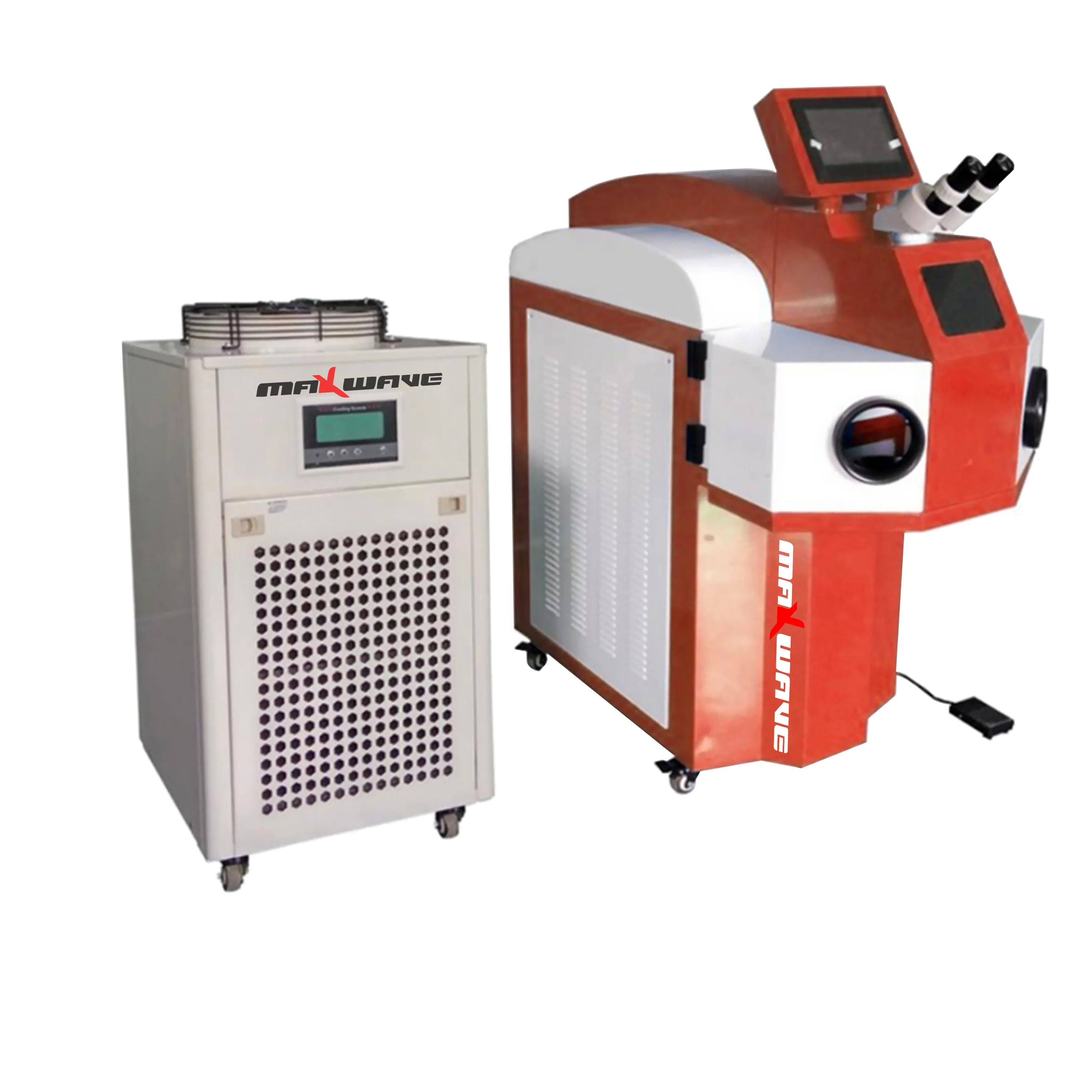 Наружный водяной охладитель YAG Laser 200W 100J, аппарат для точечной ...