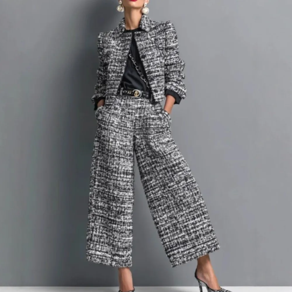 Женский костюм полиэстер клетчатый | AliExpress