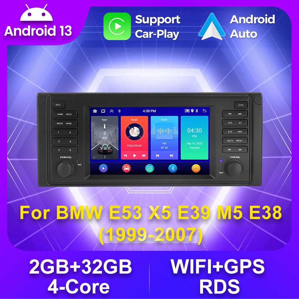 Автомобильный Мультимедийный Плеер Android 13 Для BMW X5 E53 E39 E38 ...