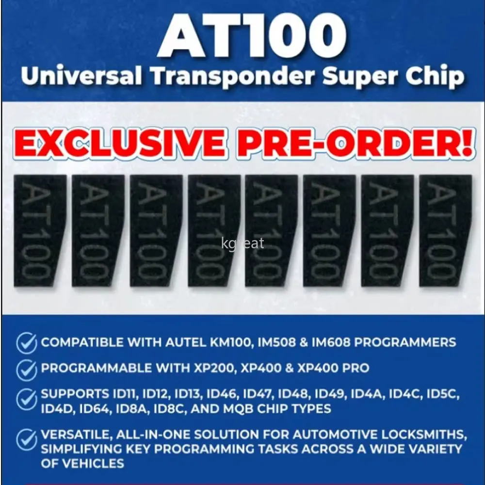 Универсальный чип супертранспондера Autel AT100, используемый с XP200 ...