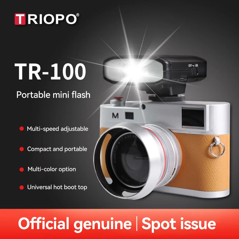 Мини-вспышка TRIOPO TR100 для Sony/Fuji/Canon/Nikon | AliExpress