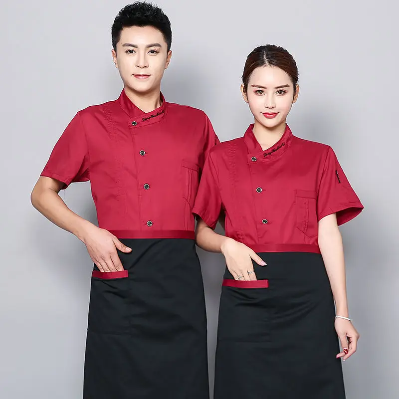 Hotel Kitchen Workwear Restaurant Cook Uniform Set Cafe Bakery Waiter ...