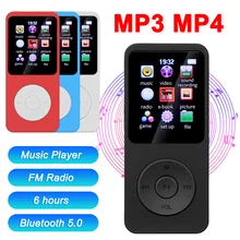 1.8 inch MP3 MP4 Music Player Push Button Bluetooth 5.0 E-book Sports ...