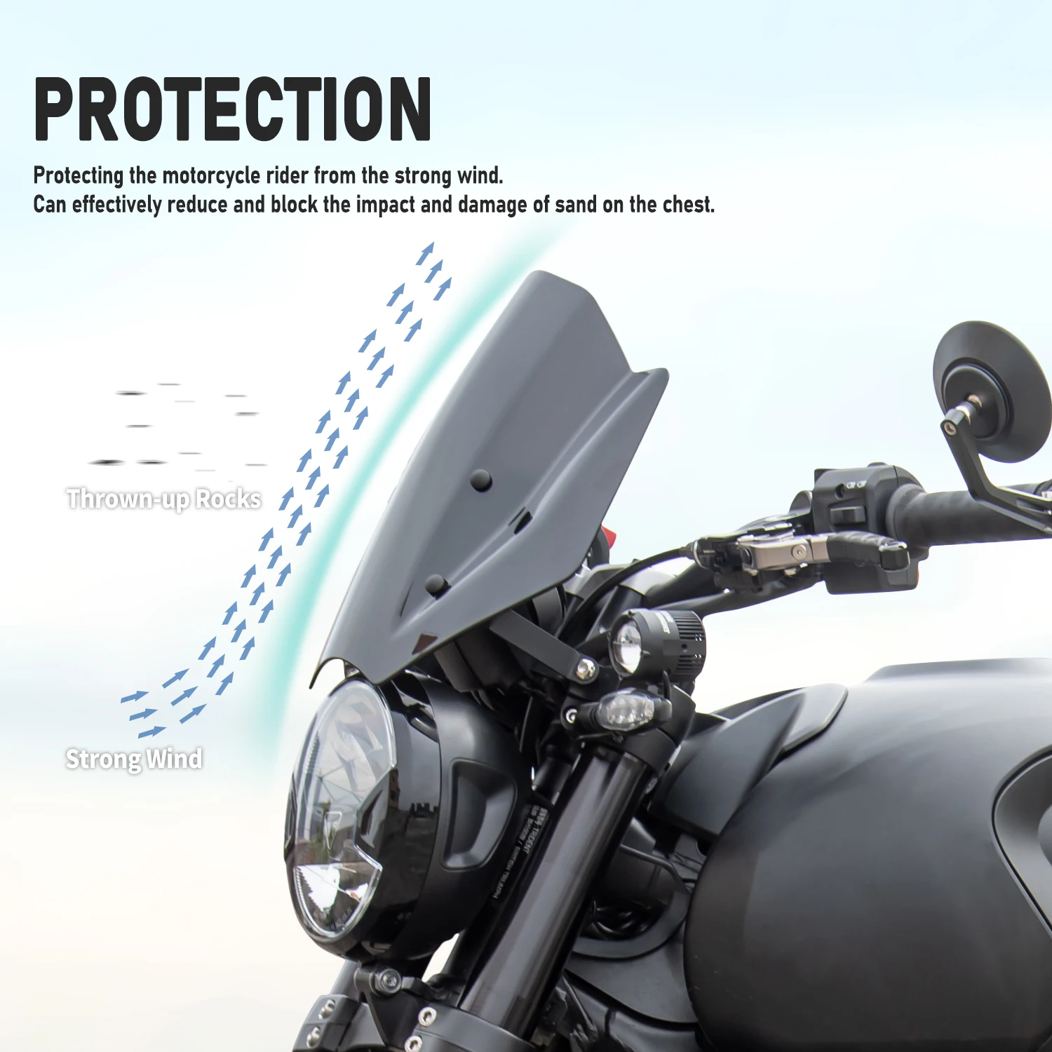 for Trident 660 Windscreen Windshield For Triumph Trident660 2021-2023 ...