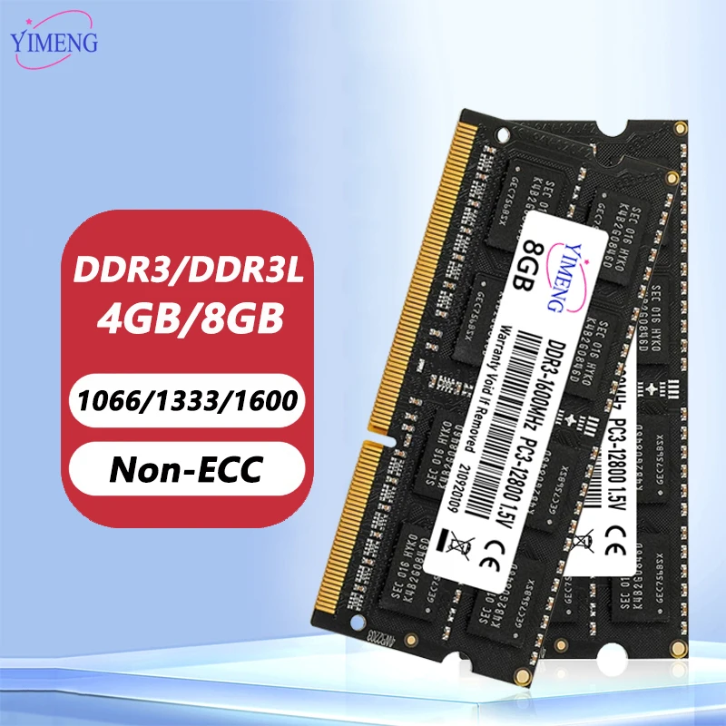 Оперативная память для ноутбука Ddr3l Ddr3 4 ГБ 8 ГБ ОЗУ для ноутбука