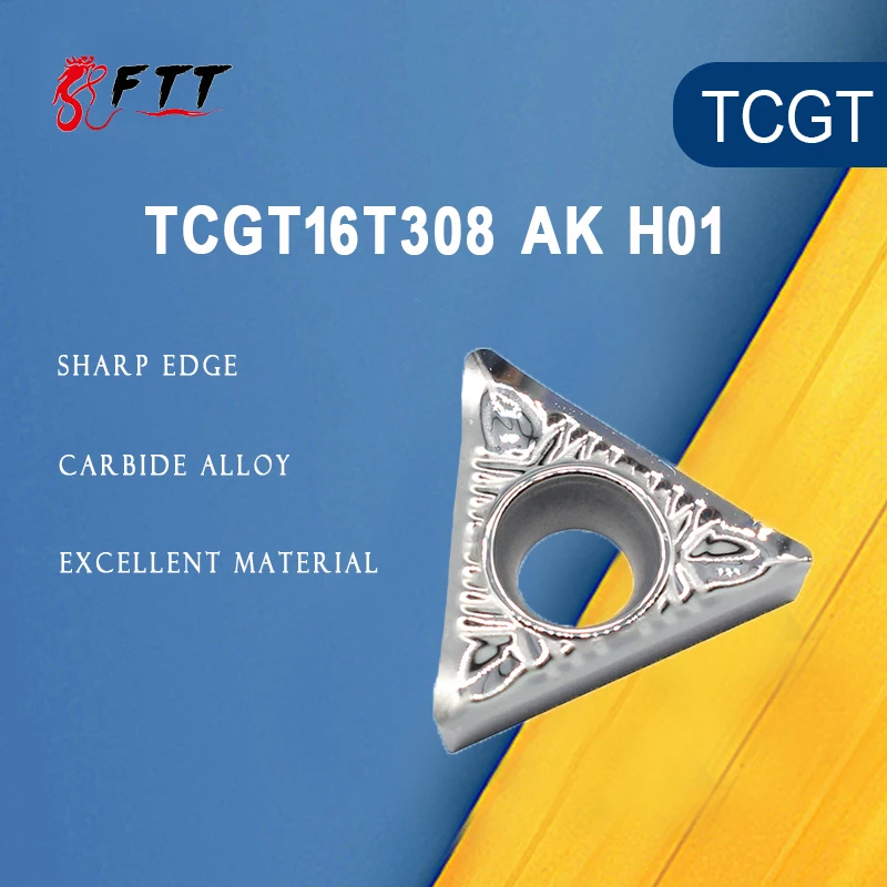 20PCS TCGT110204 AK H01 TCGT 110204 Aluminum cutter blade Insert ...