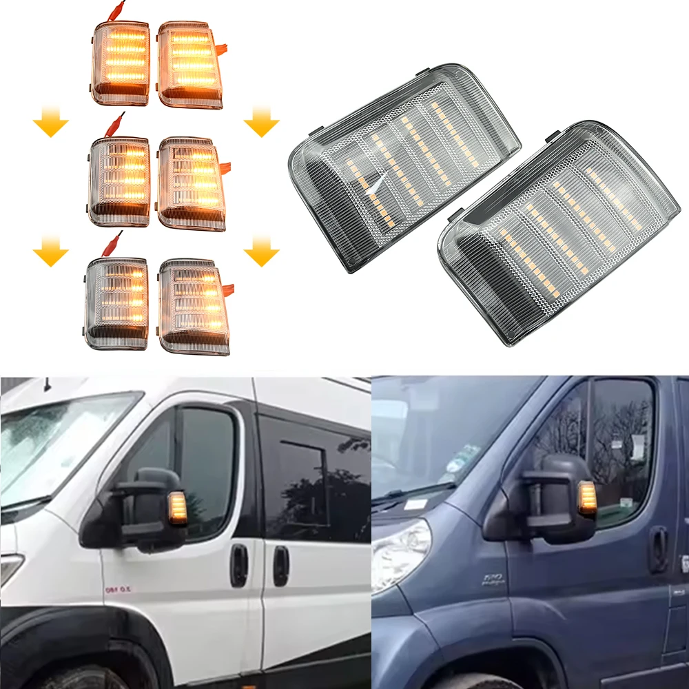 Динамический Светодиодный Боковой Габаритный Фонарь Для Peugeot Boxer ...