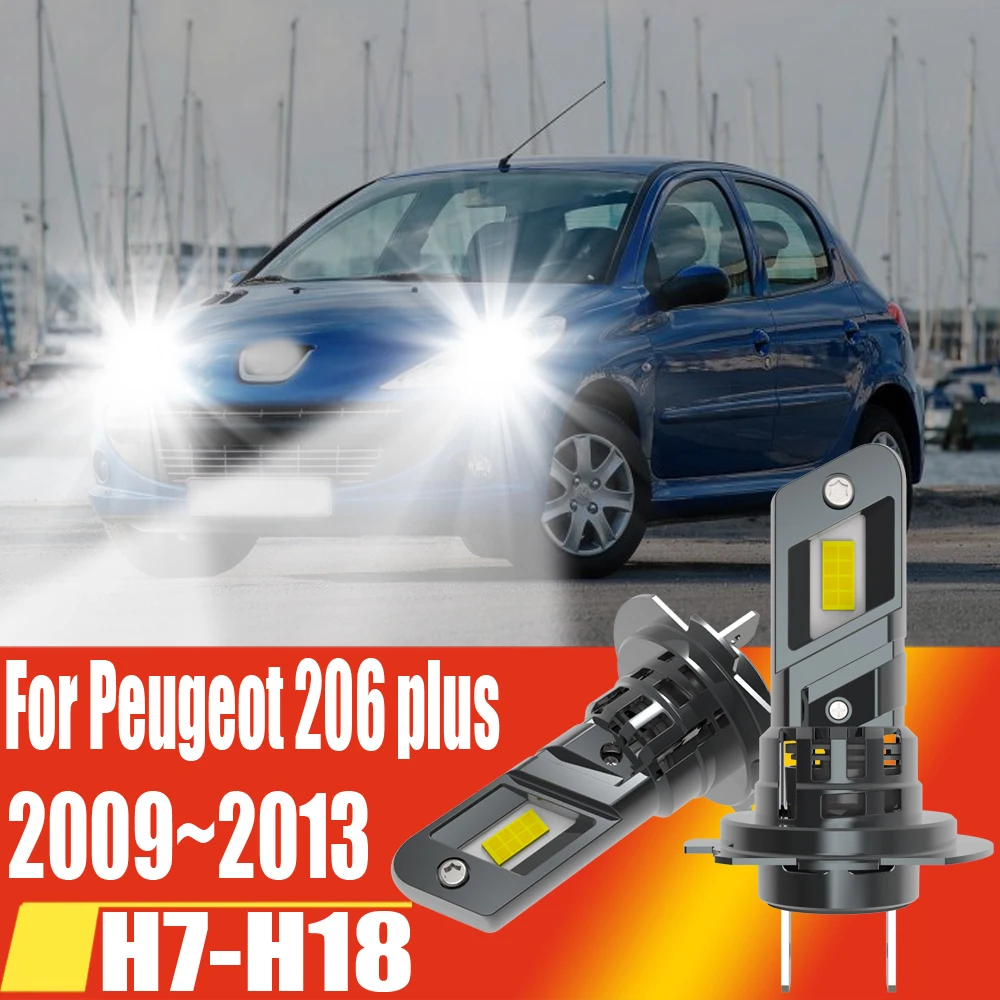 2 шт. H7 светодиодные фары Canbus высокой мощности автомобильные лампы белые автоматические ...