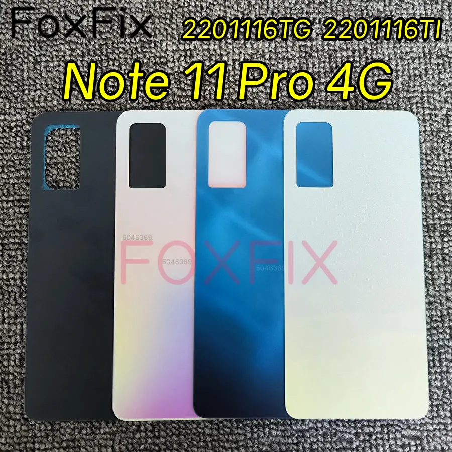 Стеклянная задняя крышка для Xiaomi Redmi Note 11 Pro, Крышка ...