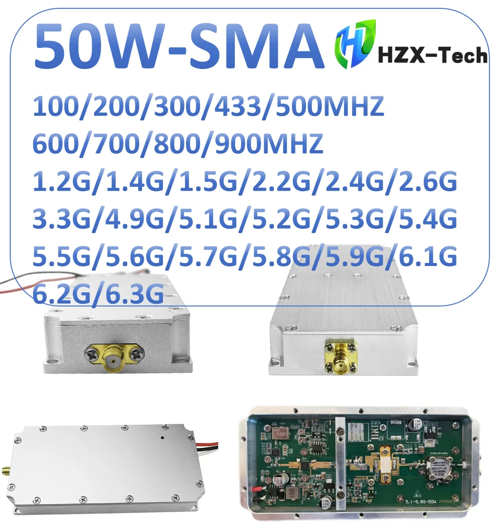 50Ватт 300-5850МГц рэб реб Генератор Генератор радиочастотного сигнала Источник сигнала ...