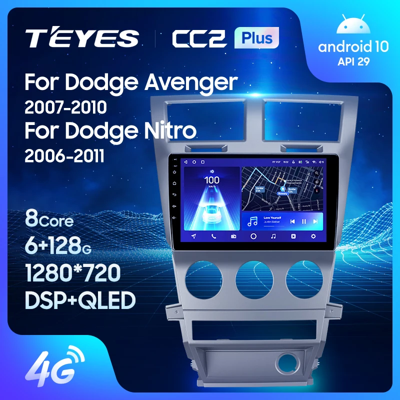 TEYES Тиайс CC2 Plus Штатная магнитола For Додж Авенджер JS Додж Нитро ...