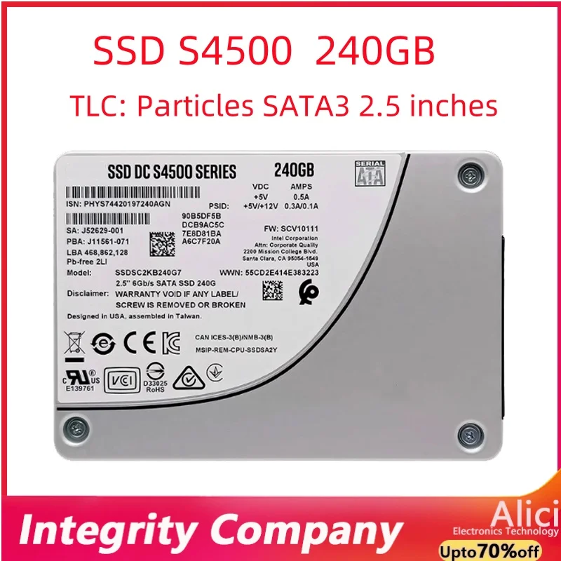 ДЛЯ Intel S4500 240G 480G 2,5-дюймовый SATA SSD Enterprise SSDSC2KB240G оригинальный | AliExpress