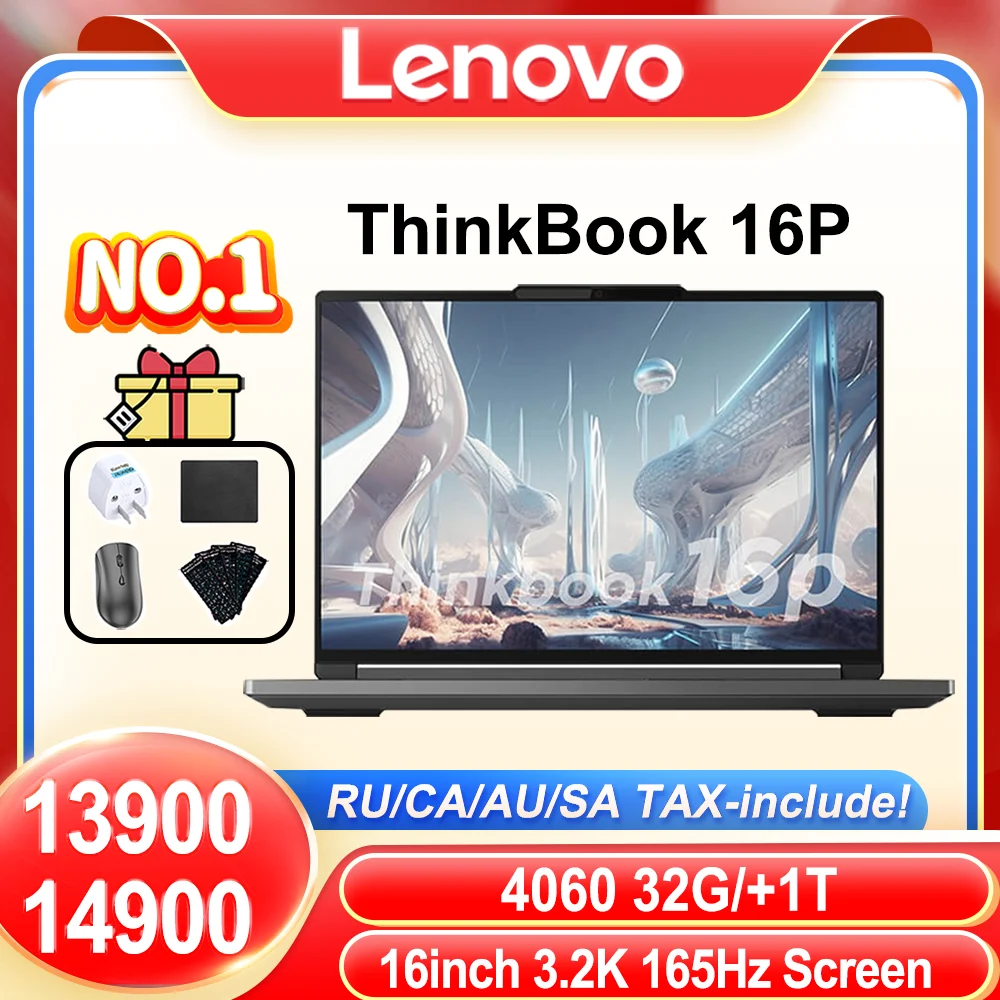 Lenovo Thinkbook 16p 13900/14900 16 дюймов 3,2 K 165 Гц | AliExpress