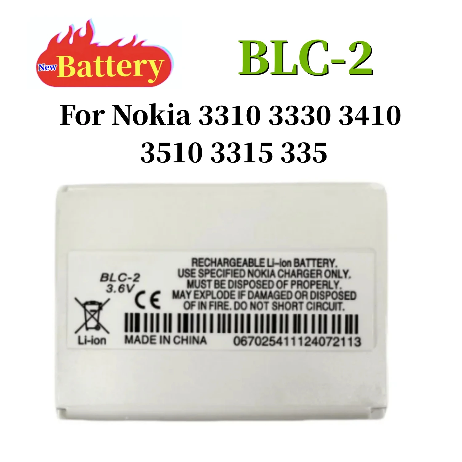 Новый BLC-2 BLC2 BLC 2, сменные аккумуляторы для мобильного телефона ...