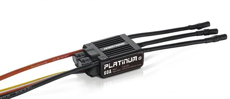 Hobbywing Platinum Pro 60A V4 ESC Electronic Speed controller 3S-6S for 450-480 Class Heli ...
