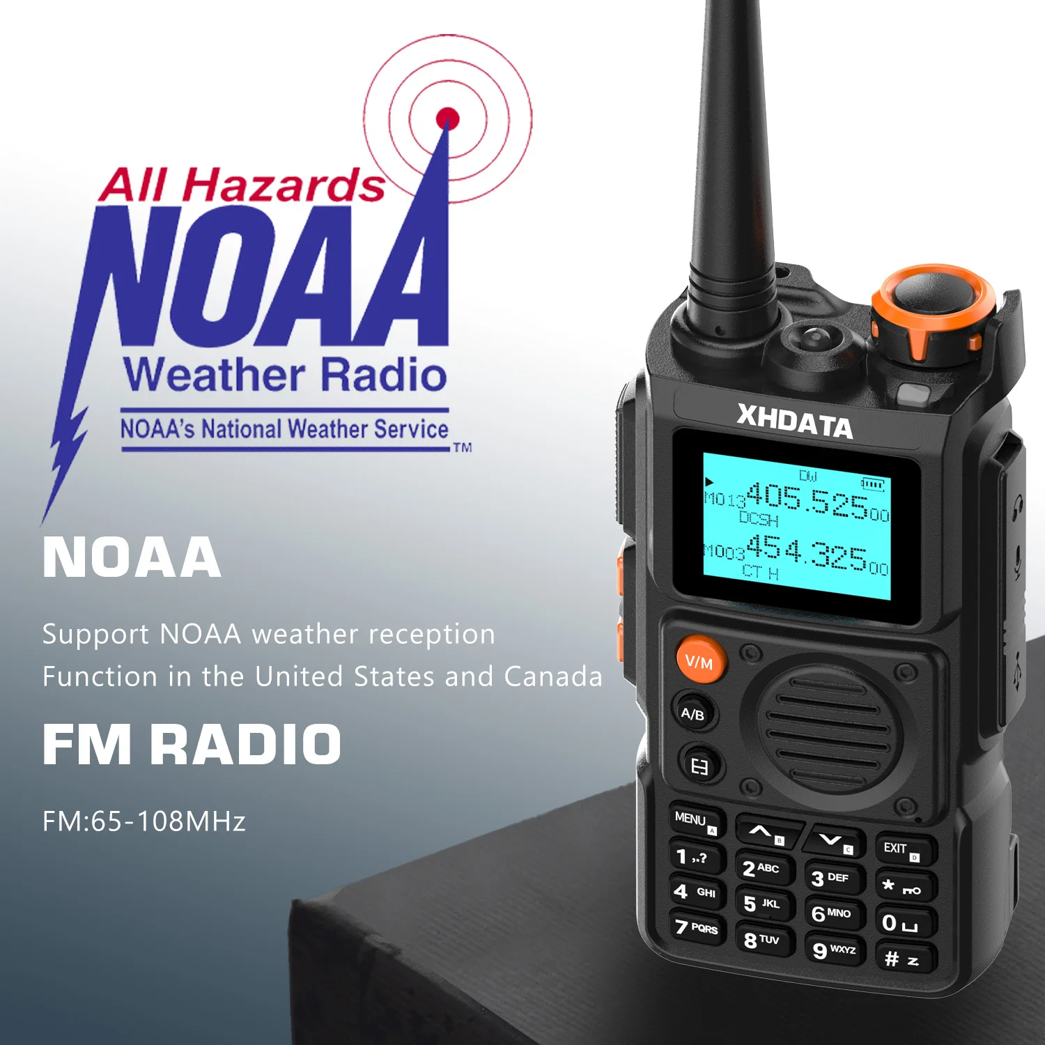 Рация XHDATA E-100 UHF/VHF 3000 мАч | AliExpress