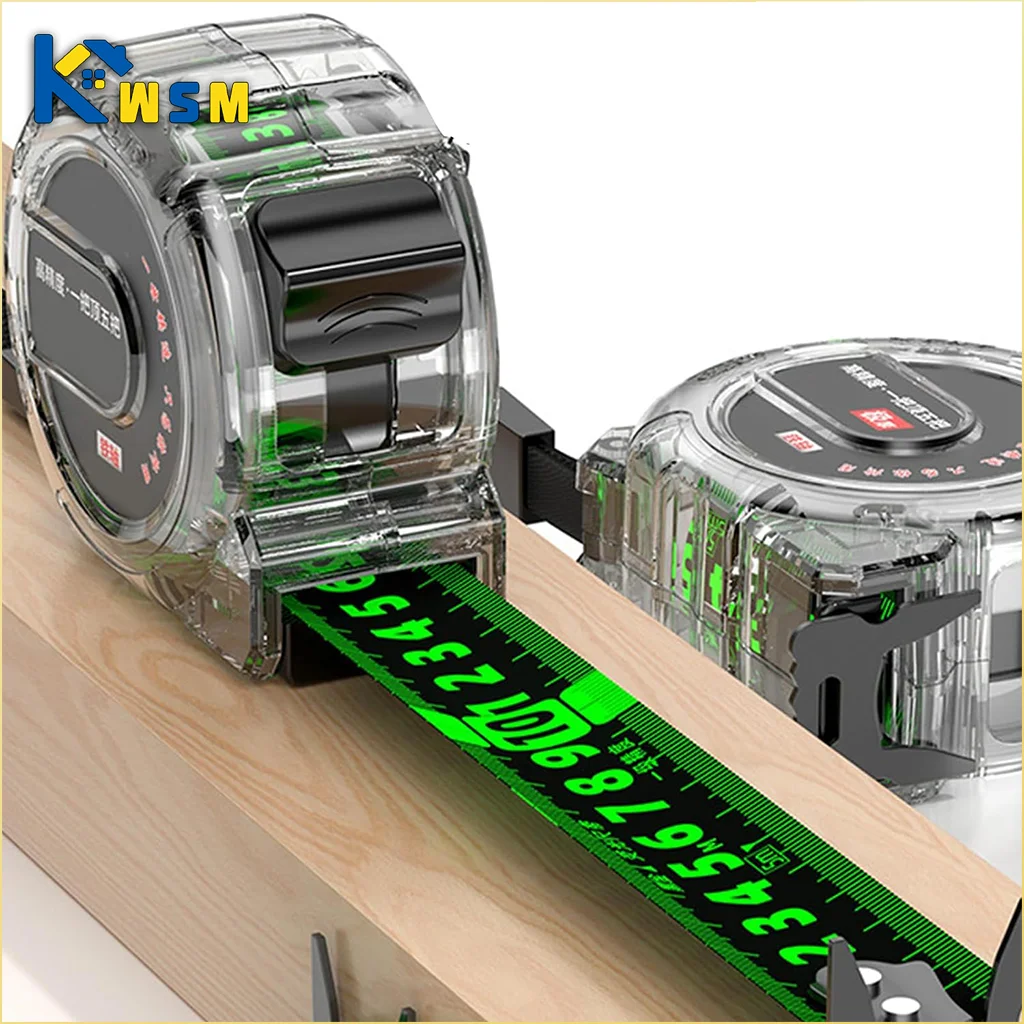 XMSJ 10-метровая самозатягивающаяся черная флуоресцентная рулетка | AliExpress