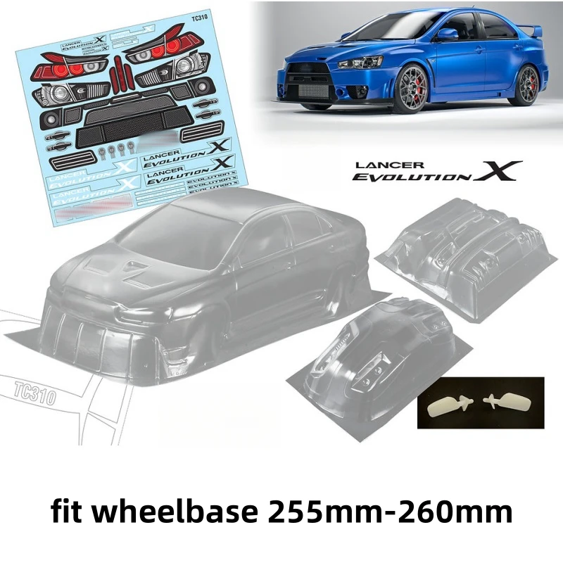 SHFYMX 1/10 Lancer Evcolution X RC Drift Car кузов 195 мм | AliExpress