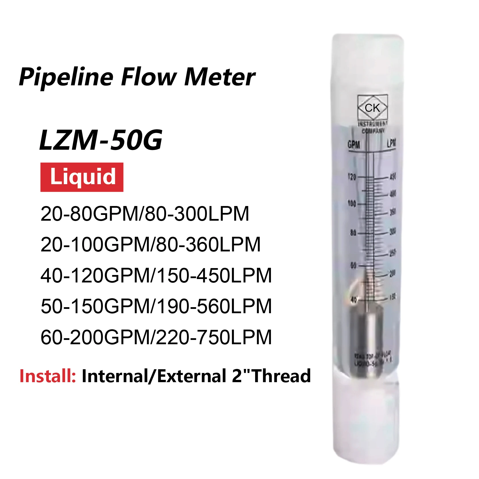 Расходомер CERTEON LZM-50G акриловый | AliExpress