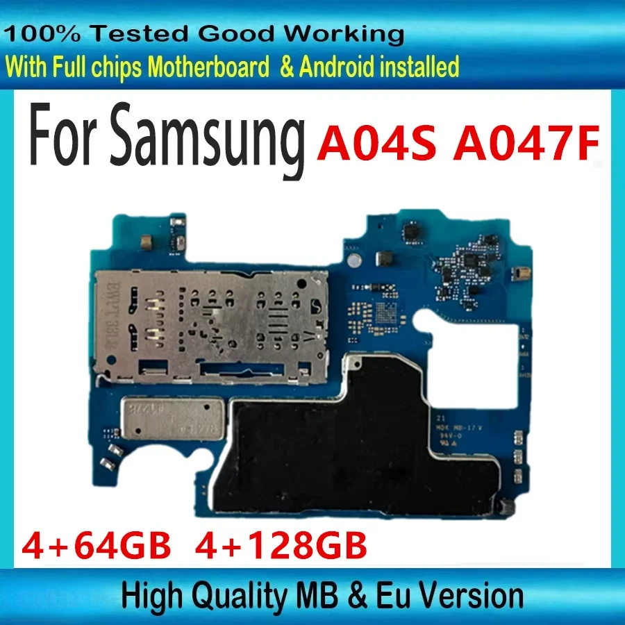 Разблокировано для Samsung Galaxy A04S A047F, материнская плата, 64 ГБ ...