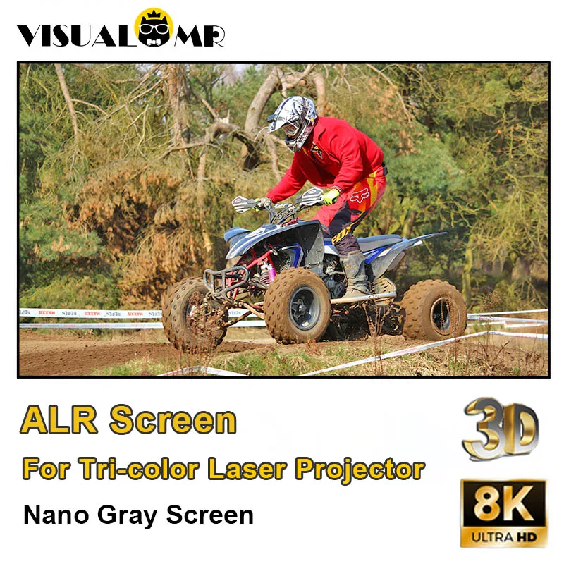 VISUALMR Рамочный проекционный экран нано-серый 4K 8K | AliExpress