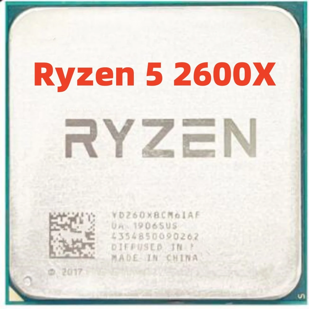 Б/у Ryzen 5 2600X R5 2600X 3,6 ГГц шестиядерный двенадцати-поточный 95 Вт YD260XBCM6IAF разъем ...
