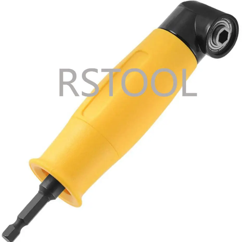 90 Degree Right Angle Drill Chuck Universal Bit Driver Corner Electric ...